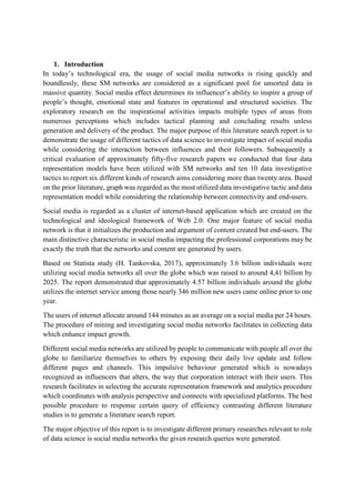Social Media Influence Analysis using Data Science Techniques | DOCX