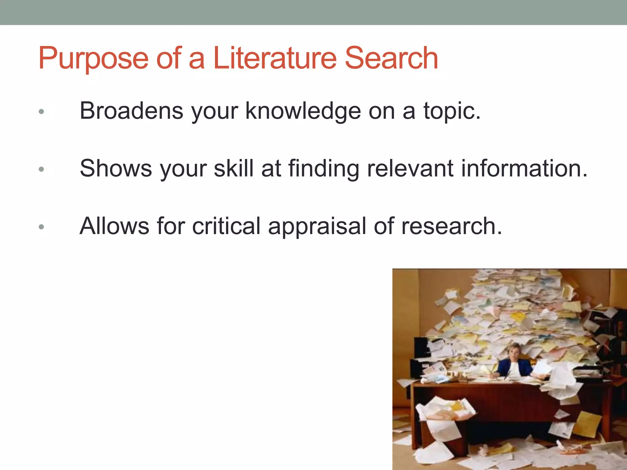 Literature search techniques | PPTX