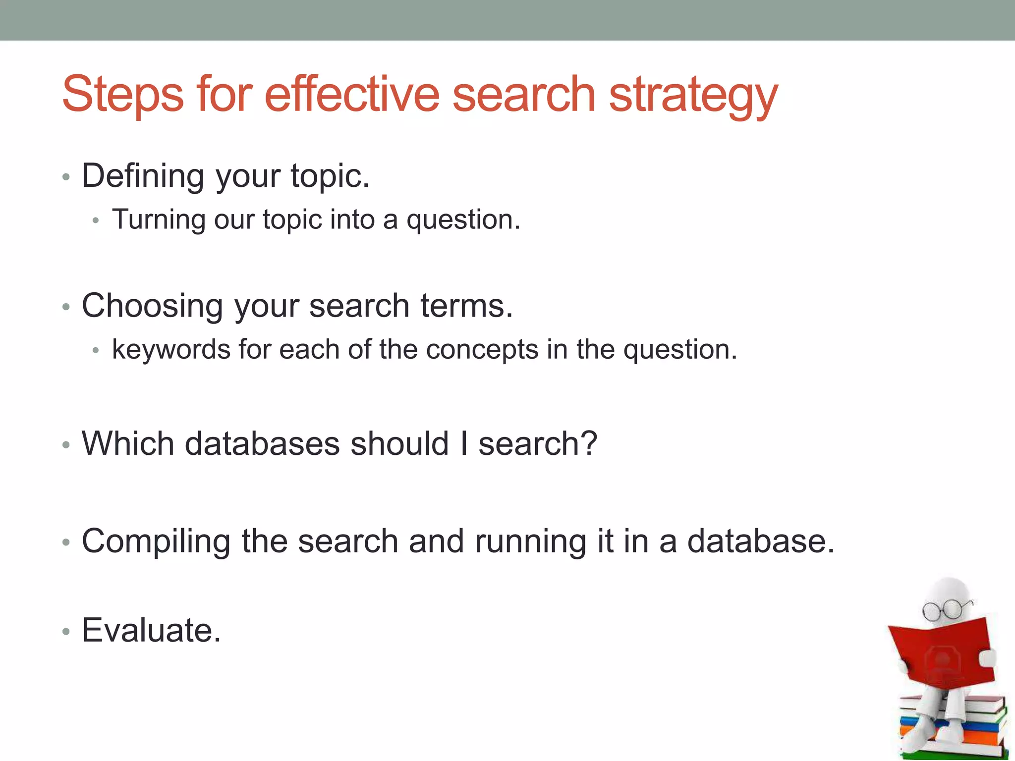 Literature search techniques | PPTX