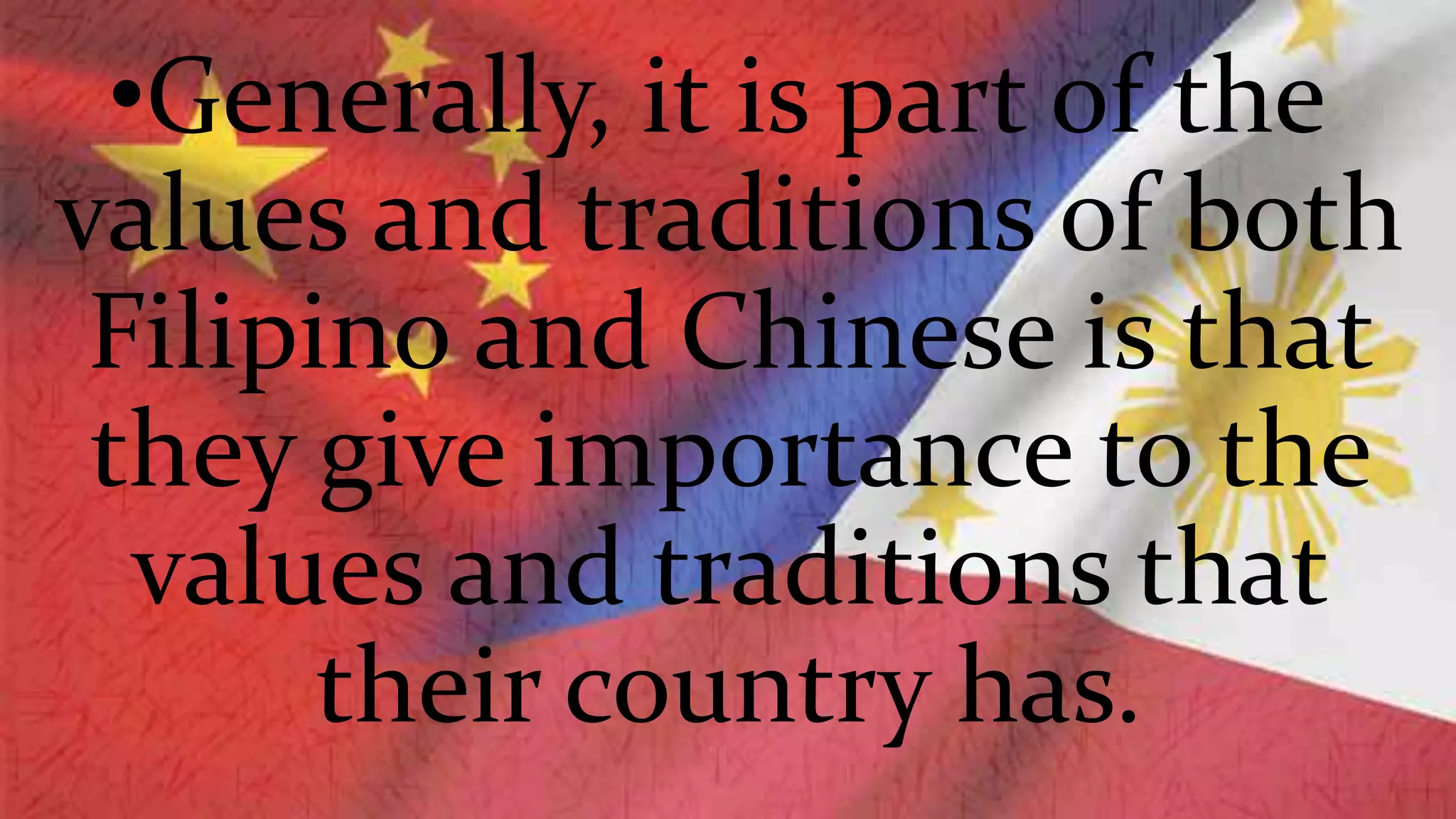 Similar Values and Traditions of Filipino and Chinese | PPTX