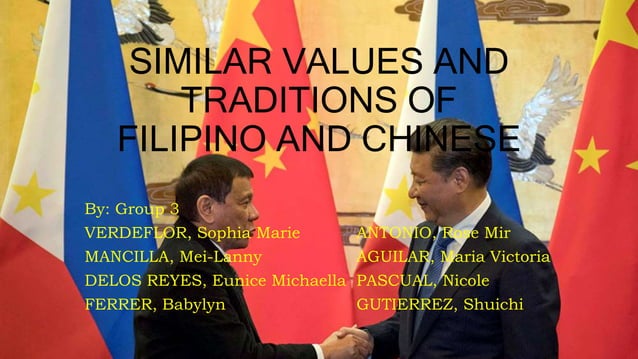 Similar Values and Traditions of Filipino and Chinese | PPTX