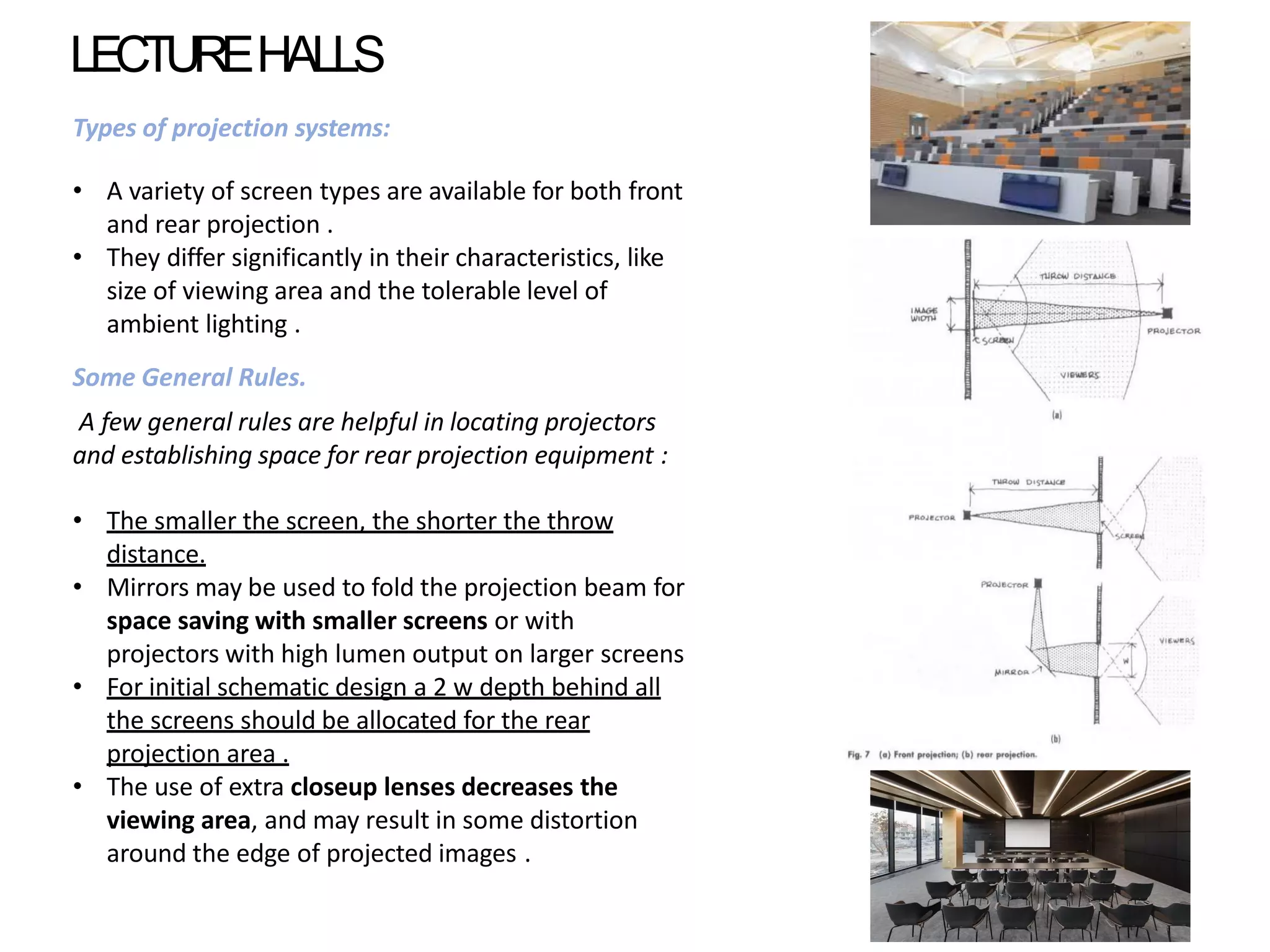 Literature Study on Lecture halls and Libraries | PDF