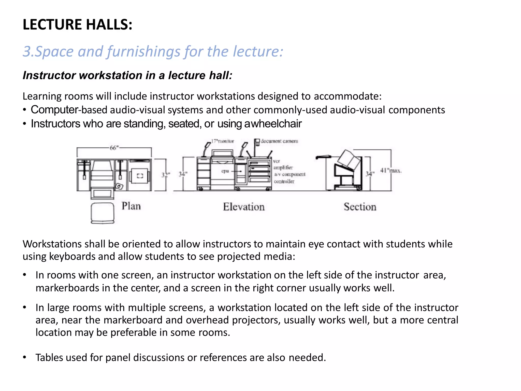Literature Study on Lecture halls and Libraries | PDF