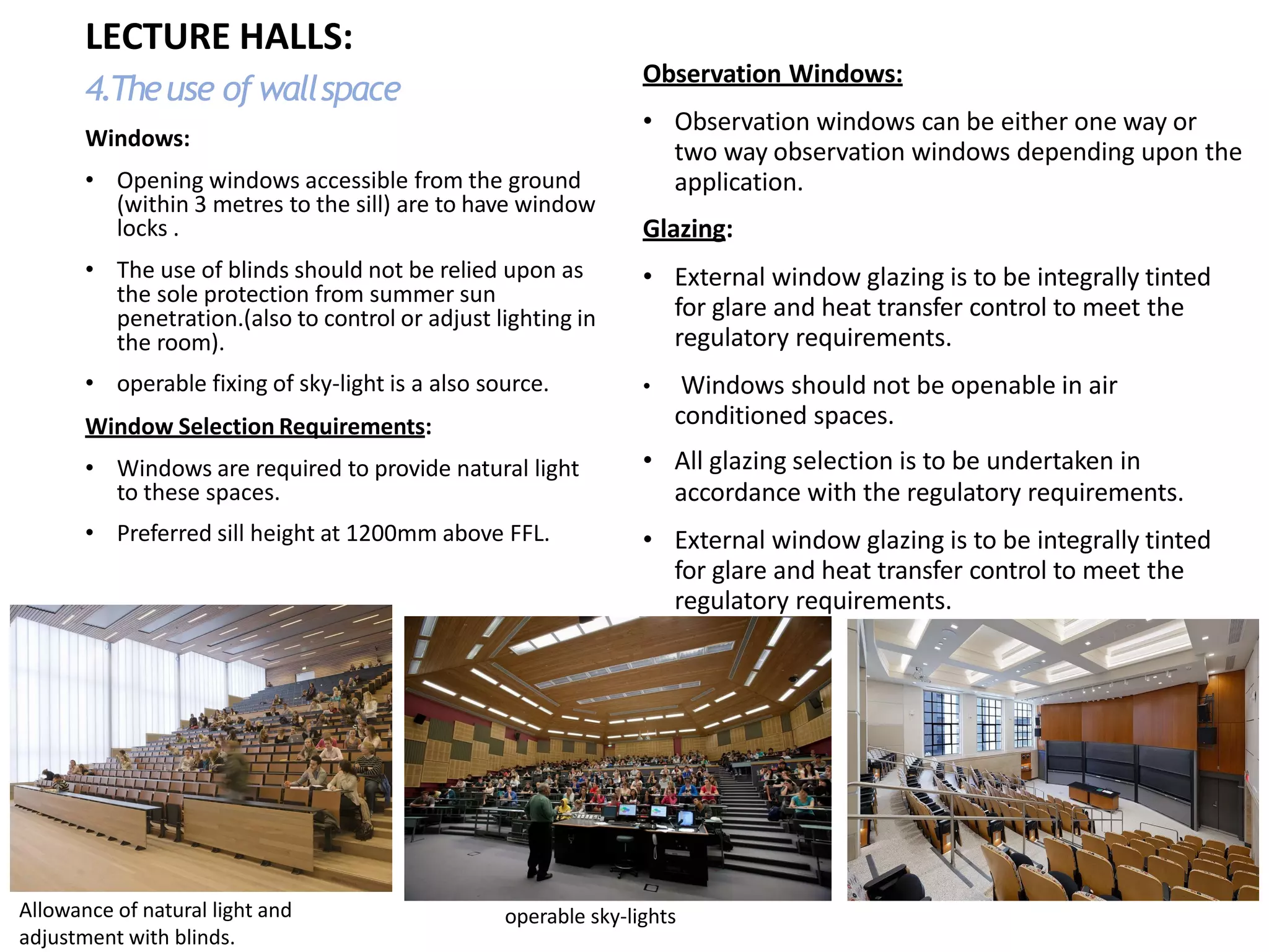 Literature Study on Lecture halls and Libraries | PDF
