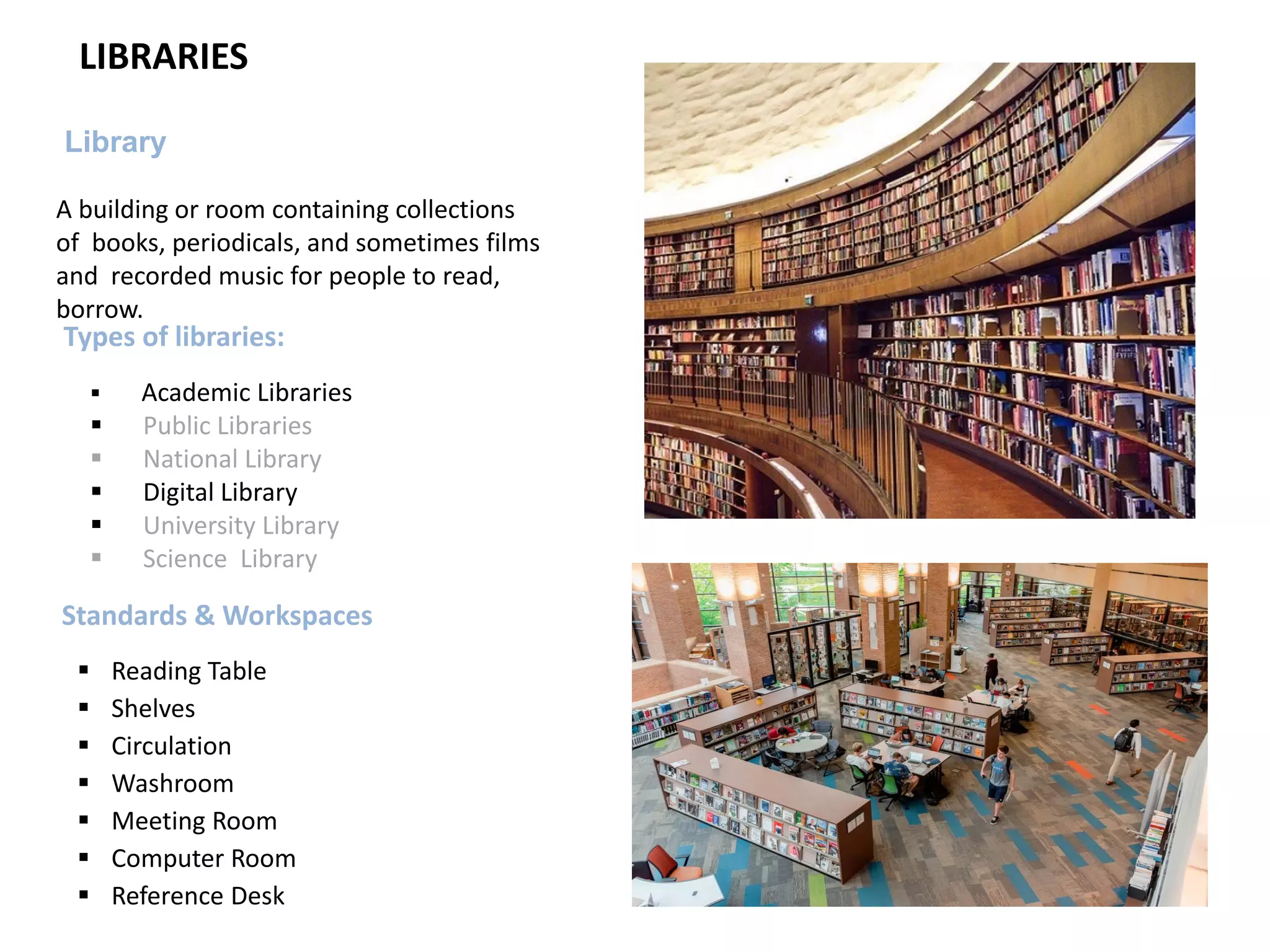 Literature Study on Lecture halls and Libraries | PDF
