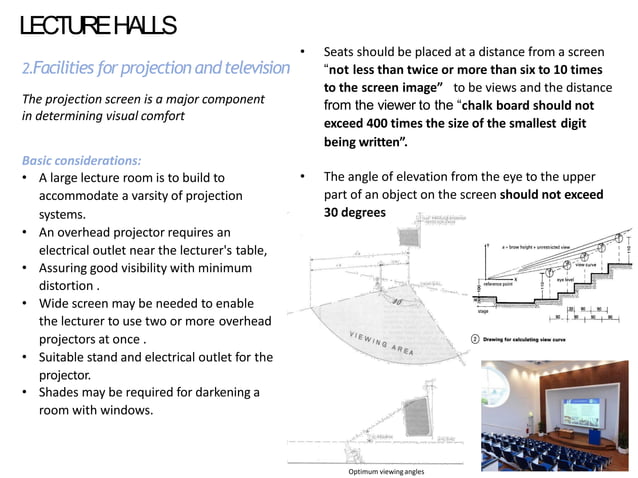 Literature Study on Lecture halls and Libraries | PDF