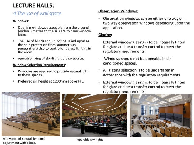 Literature Study on Lecture halls and Libraries | PDF
