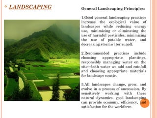 Literature study on site planning and landscaping | PPT