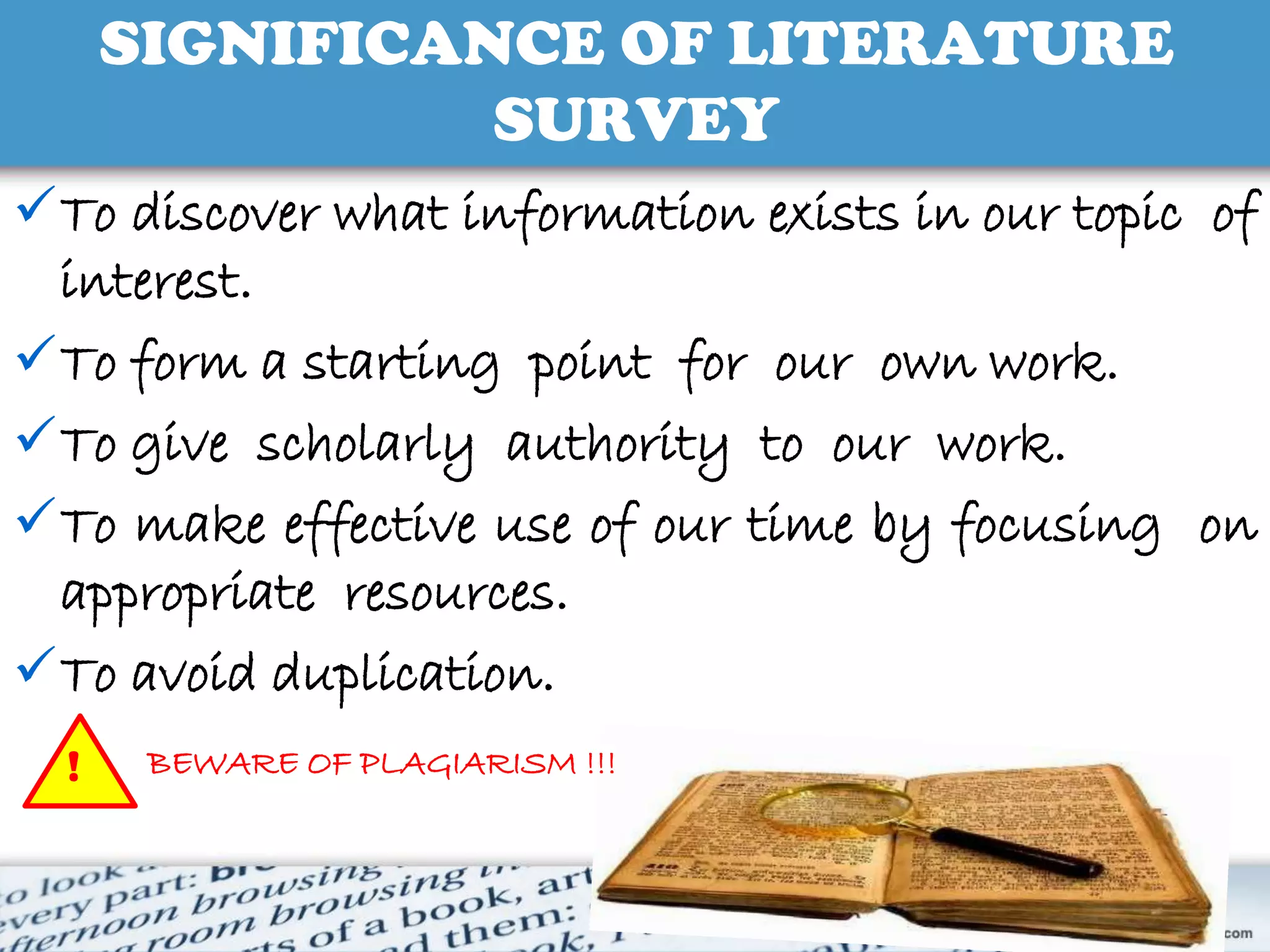 Literature survey | PPTX