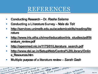 literature survey-Lecture 2.pptx | Search | Internet