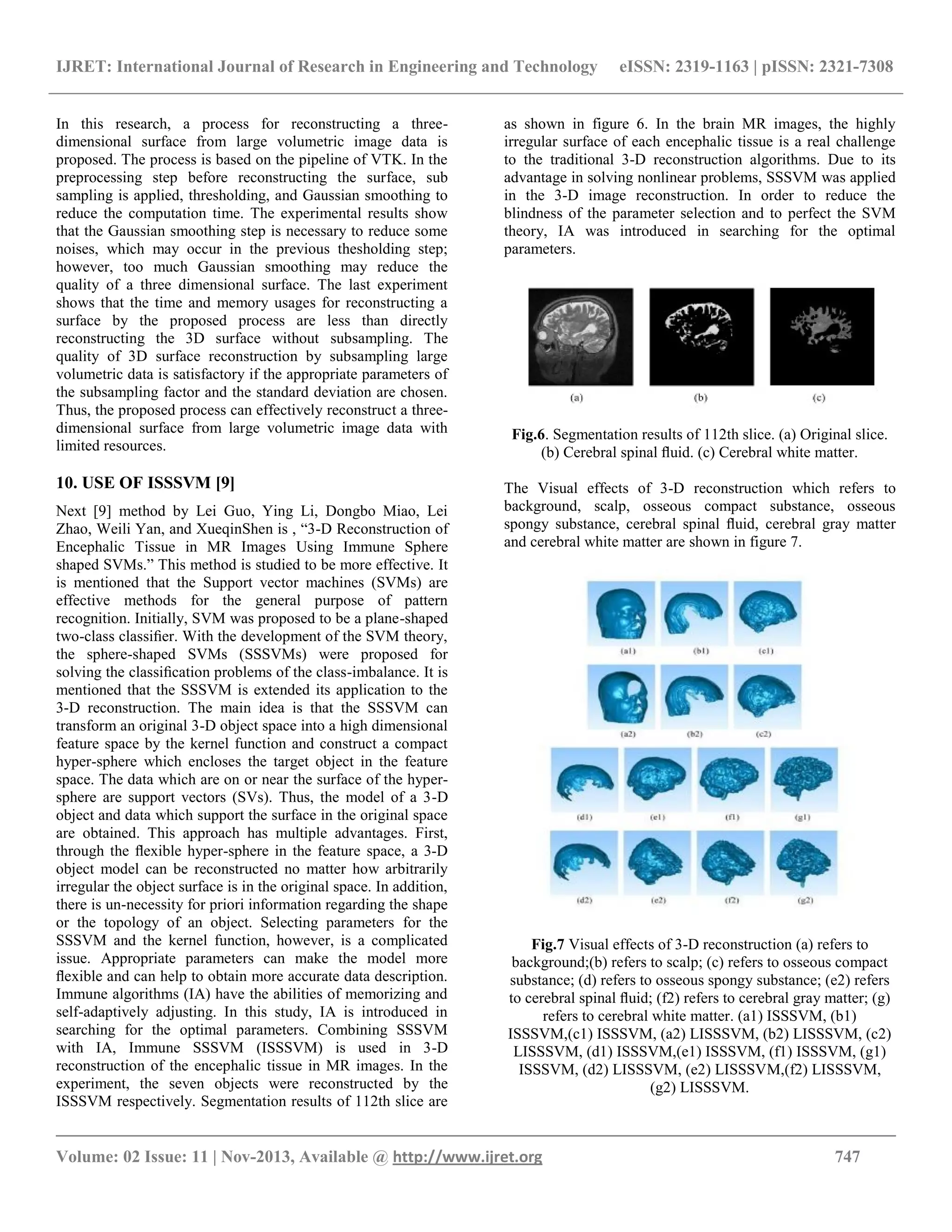 Literature survey for 3 d reconstruction of brain mri images | PDF