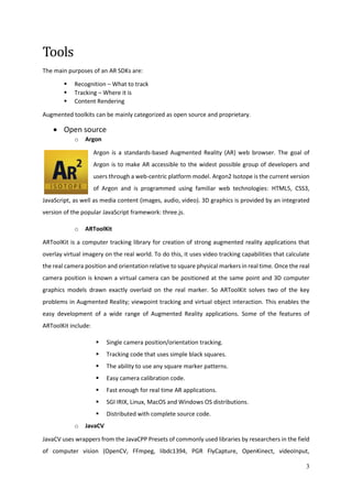 Mobile Augmented Reality Development tools | PDF