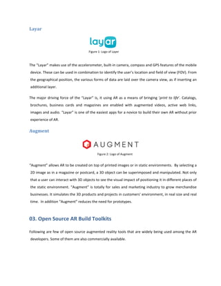 Mobile Augmented Reality Development Tools | PDF