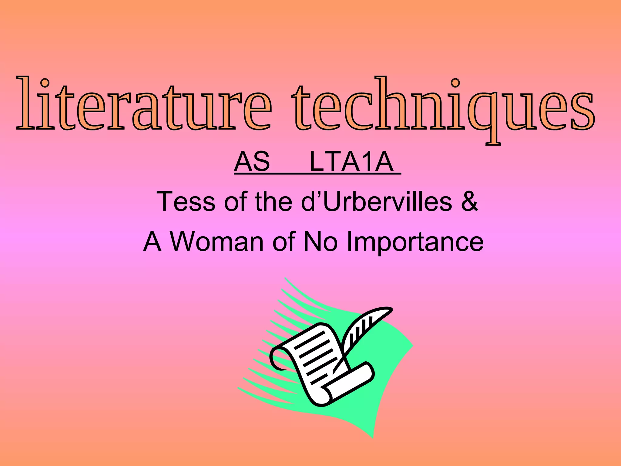 Literature Techniques | PPT