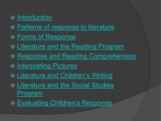 Literature throughout the curriculum | PPT