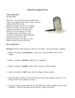 Literature week 7 | DOCX | Poetry | Books and Literature