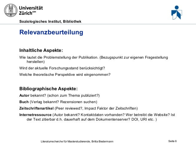 Literaturstudie Methode