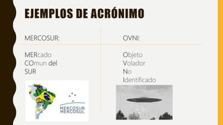 SIGLAS Y ACRONIMOS | PPTX