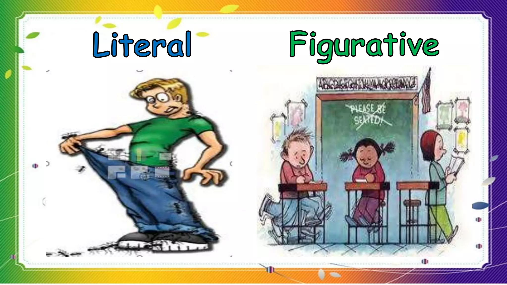 Literal Language VS. Figurative Language | PPTX