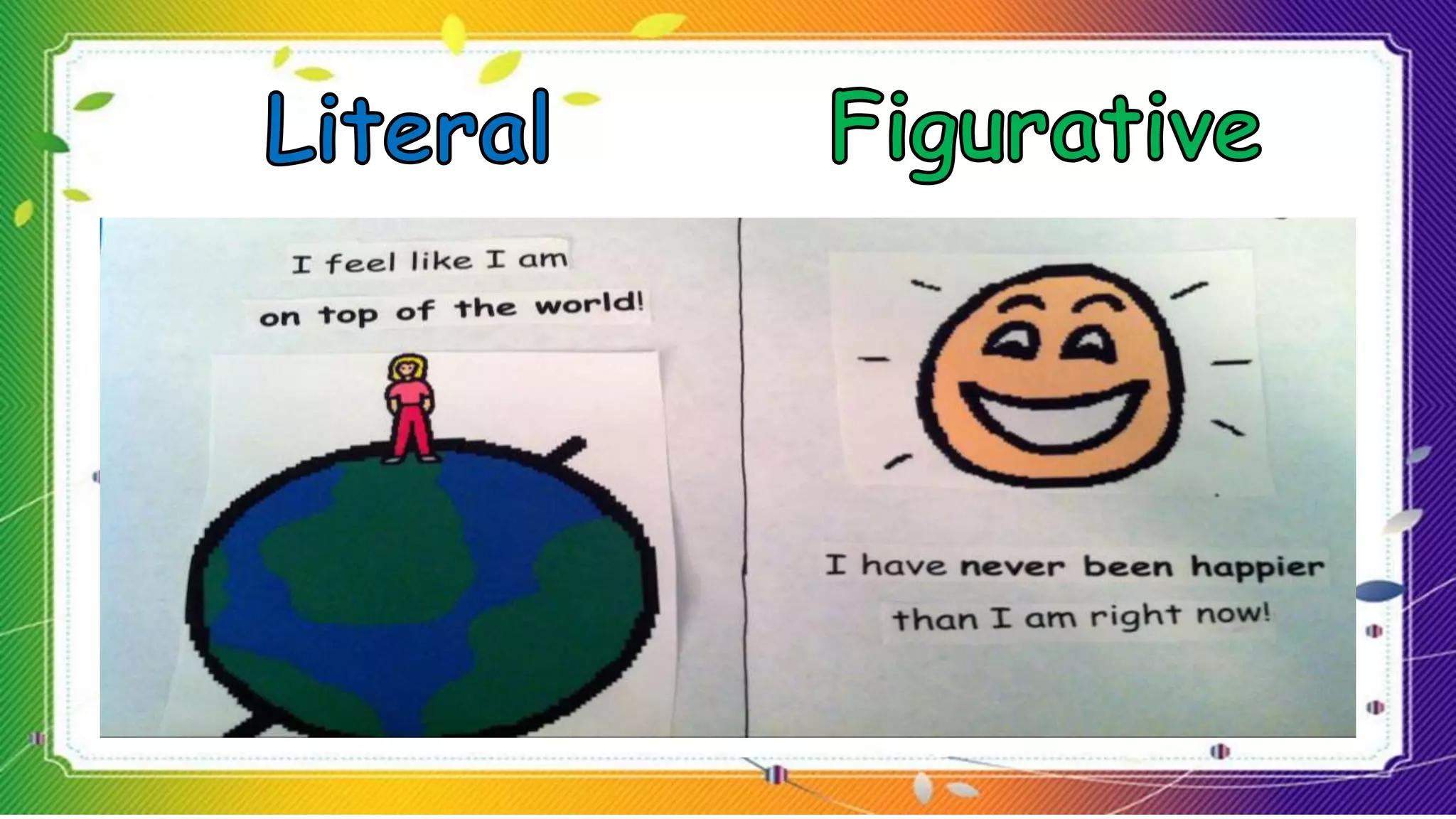 Literal Language VS. Figurative Language | PPTX