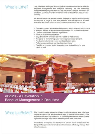eBqMS : Banquet Management System | PDF