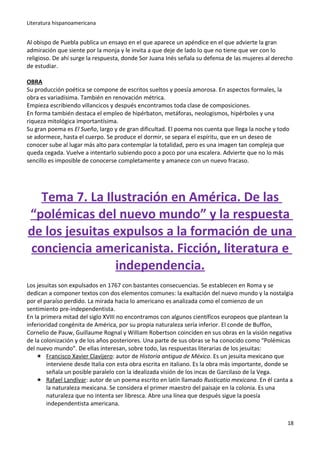 Literatura hispanoamaericana | DOC