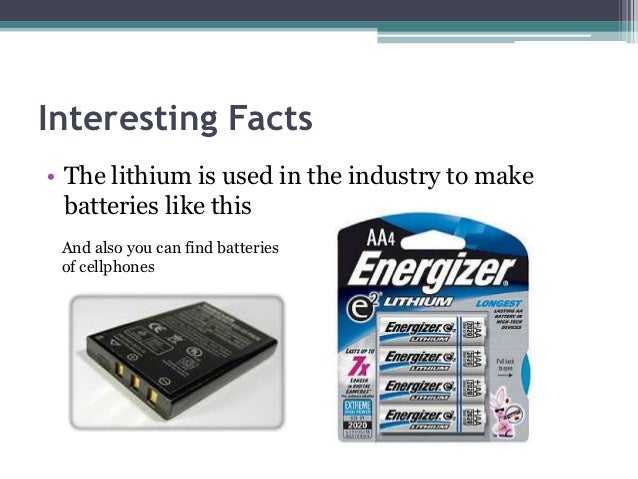 Lithium Facts Symbol Discovery Properties Uses