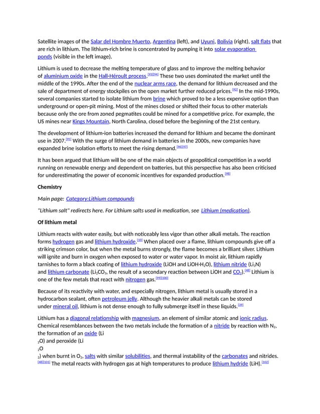 Lithium is one of the components in periodic table | PDF