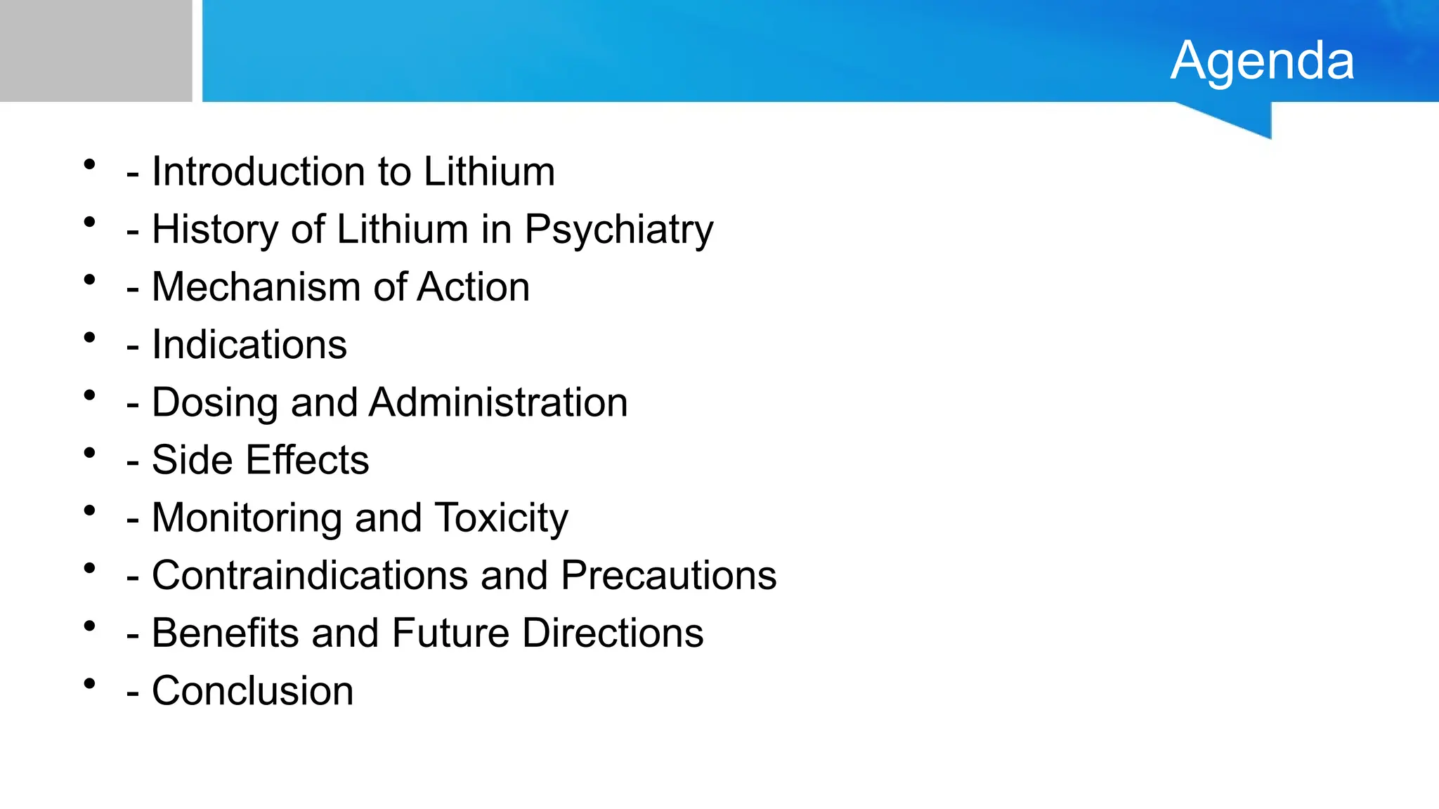LITHIUM.pptx use history mechanism of action | PPTX
