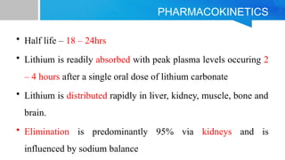 LITHIUM.pptx use history mechanism of action | PPTX