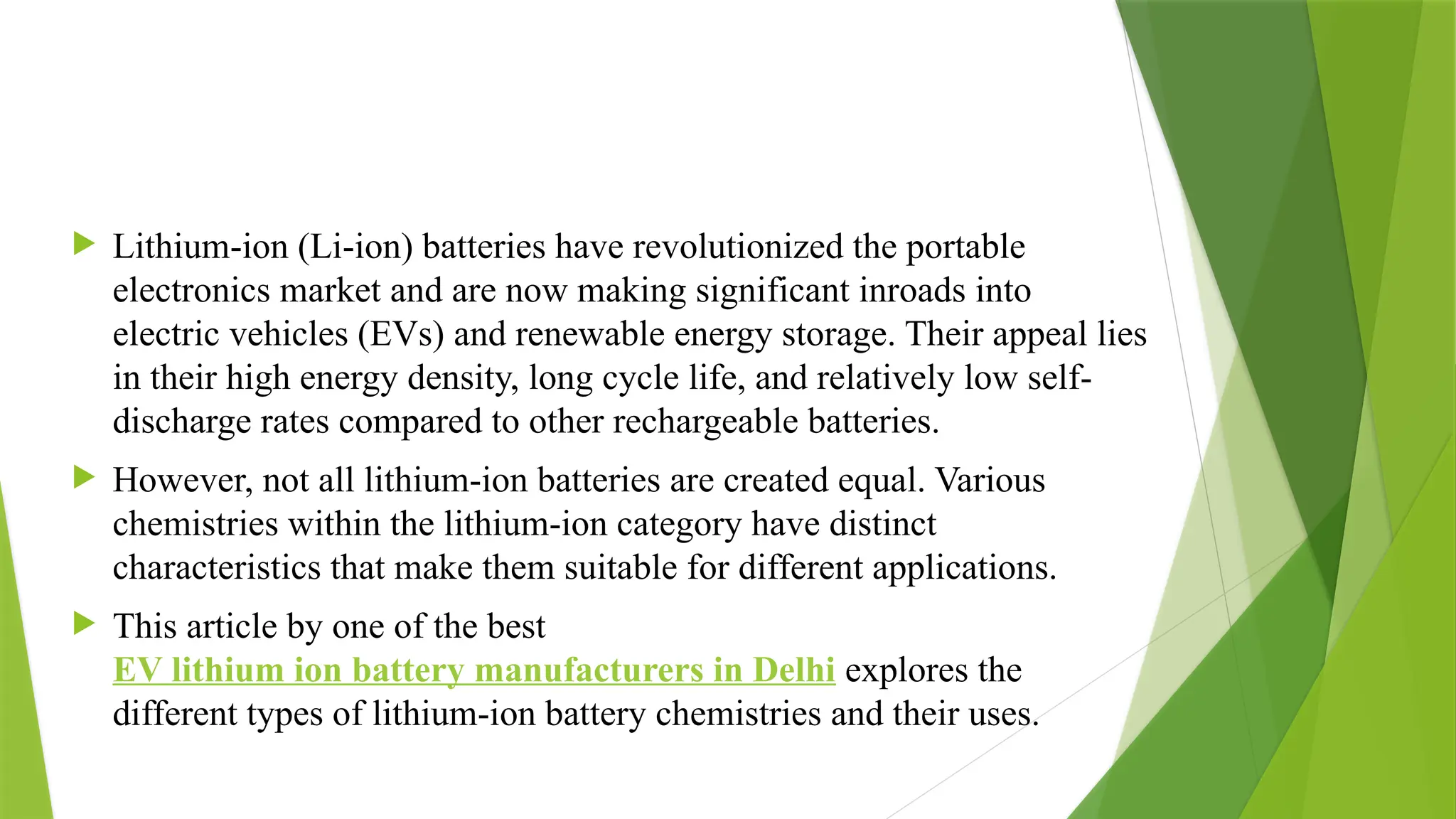 lithium-ion battery chemistry-different types and their uses.pptx ...