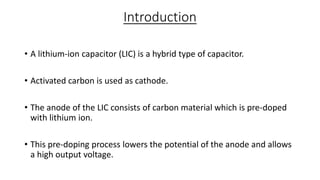 Lithium-ion Capacitor (LIC) | PDF