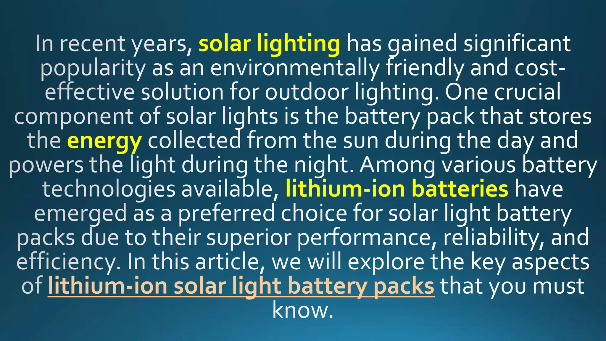 Lithium-Ion Solar Light Battery Pack.pptx