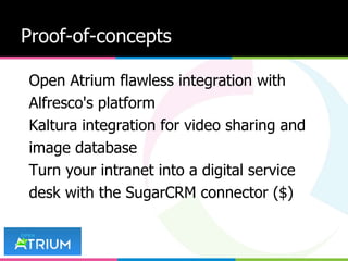 Open Atrium and the Drupal intranet | PPT