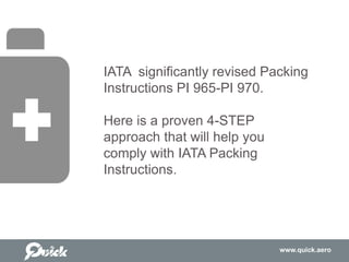 Shipping Lithium Batteries - IATA Packing Instruction in 4 Easy Steps ...