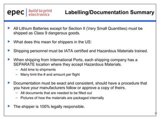 Lithium Battery Regulations and How They Affect OEM’s | PPT