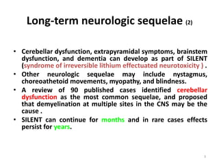 Lithium intoxication – s | PPTX