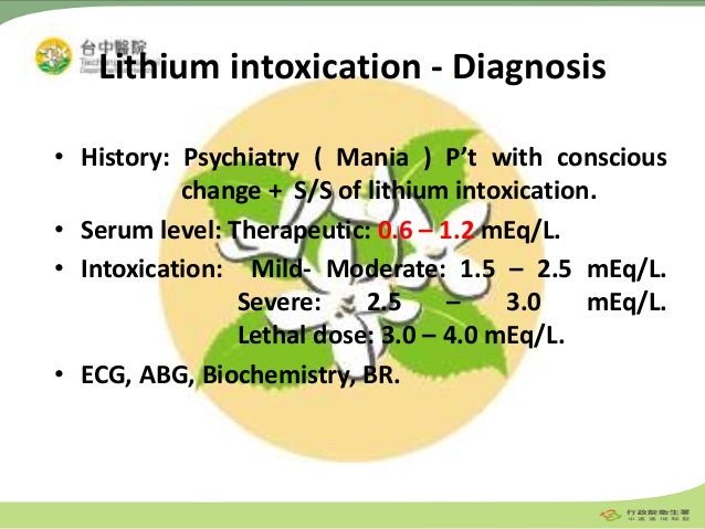 Lithium intoxication – s