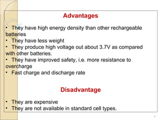 Lithium ion batteries and latest innovation | PPT