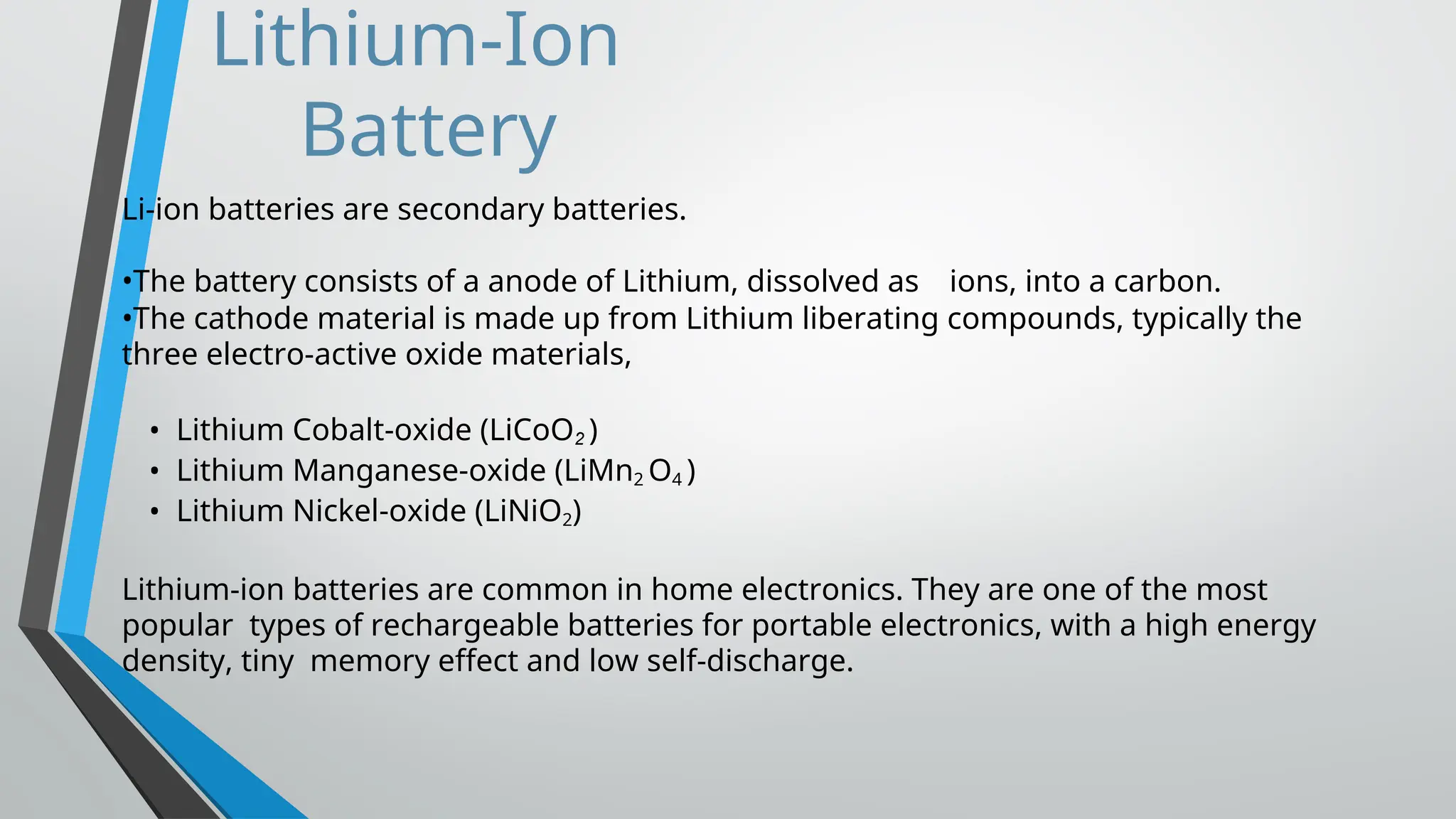 LITHIUM ION BATTERIES UNIT-III-CLASS 2.ppt