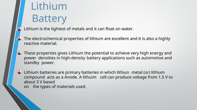 LITHIUM ION BATTERIES UNIT-III-CLASS 2.ppt