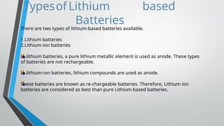 LITHIUM ION BATTERIES UNIT-III-CLASS 2.ppt
