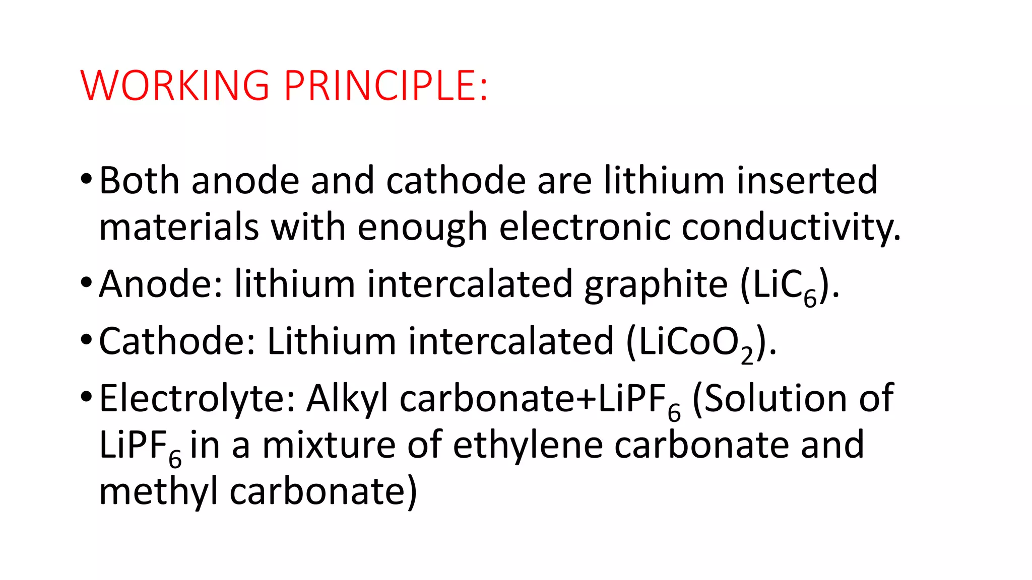 Lithium ion battery and sodium ion battery | PPTX