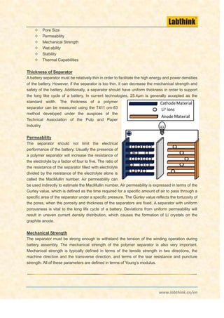 Lithium ion battery testing | DOCX