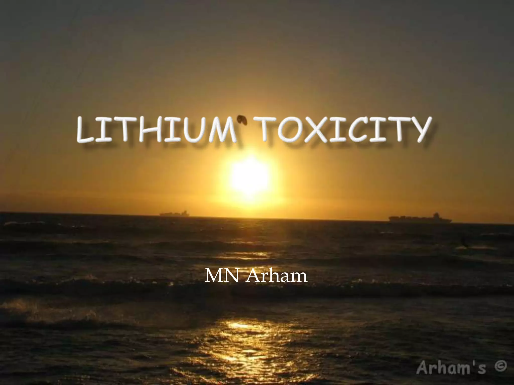 Lithium Toxicity | PPT
