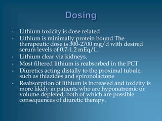 Lithium Toxicity | PPTX