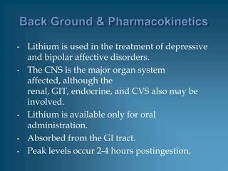 Lithium Toxicity | PPTX