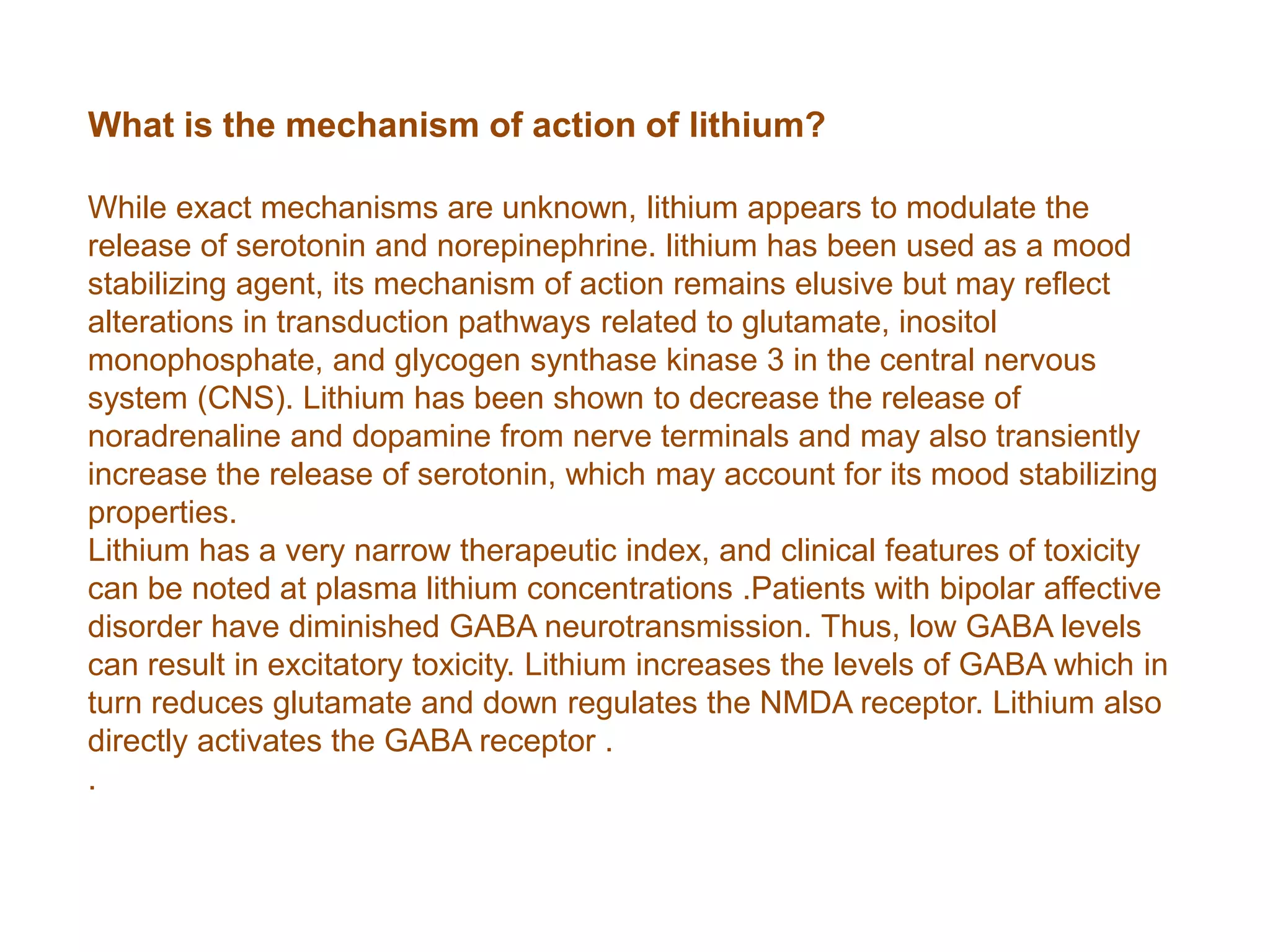 Lithium toxicity | PPTX