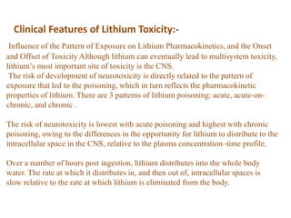 Lithium toxicity | PPTX
