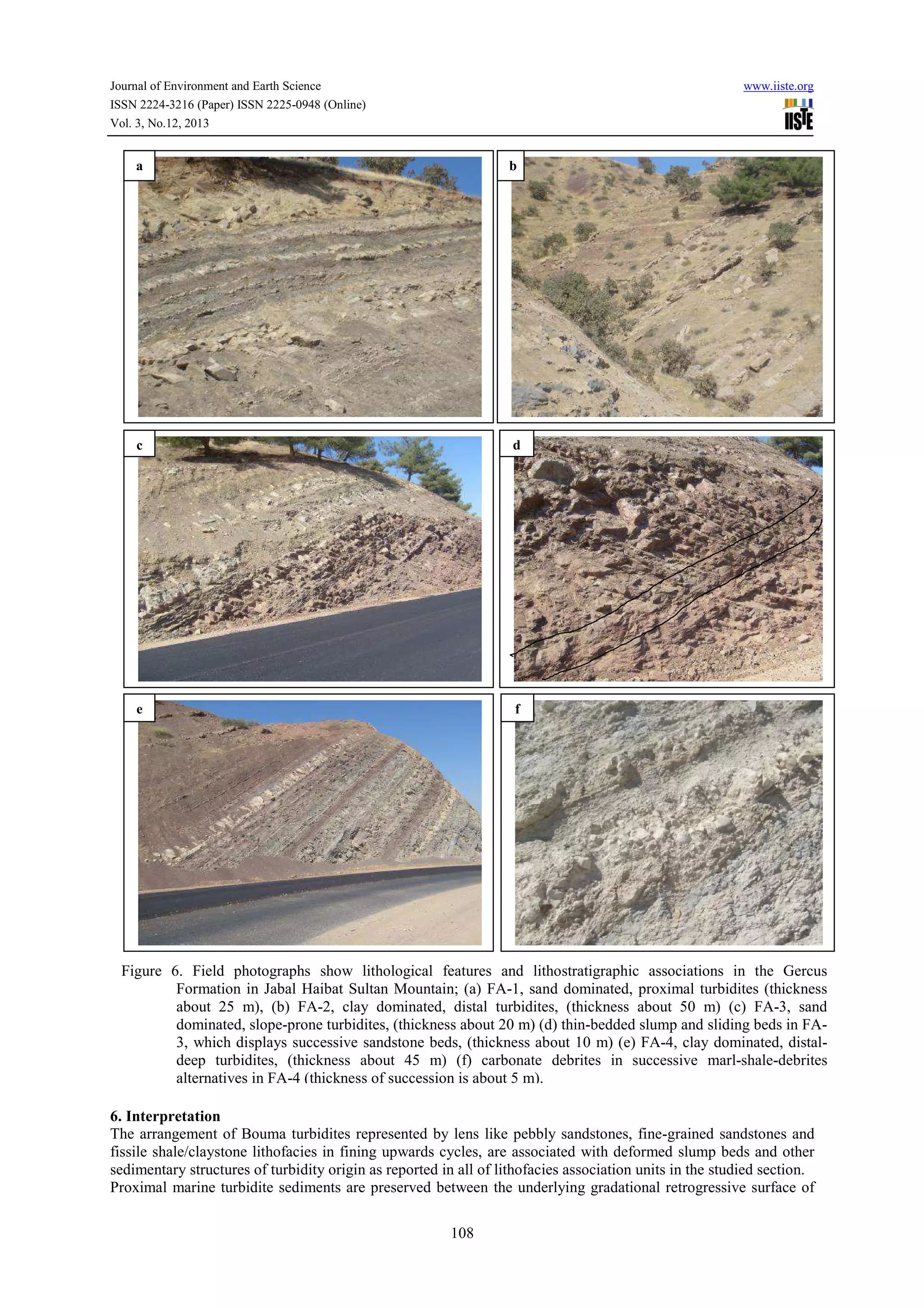 Lithofacies Architecture Of The Gercus Formation In Jabal Haibat Sultan Ne Iraq New Concept Of